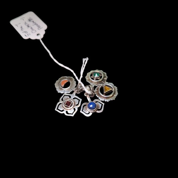 Sterling | Jewelry | Sterling Silver Chakra Pendant Lot Set Of 5 | Poshmark